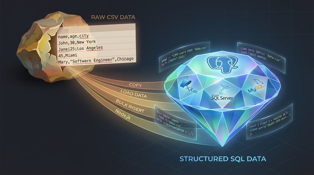 CSV to SQL: Import Spreadsheet Data to Any Database (2026 Guide ...
